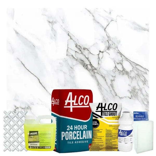 Alcora Blanco Porcelain Combo 600×600mm – Pulse Tiles